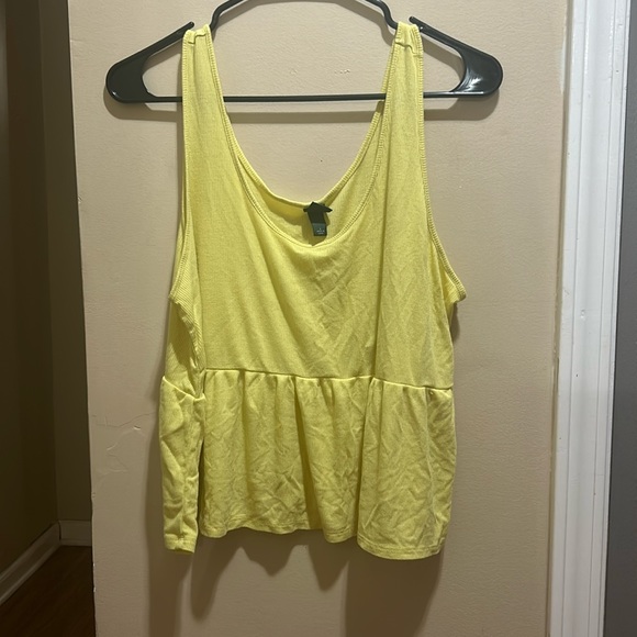 wild fable | Tops | Wild Fable Yellow Cropped Tank | Poshmark